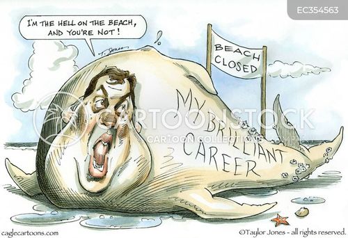 Beach Scandal Cartoons and Comics - funny pictures from CartoonStock