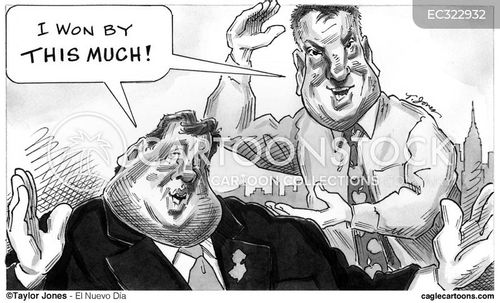 Victory Margins Cartoons and Comics - funny pictures from CartoonStock