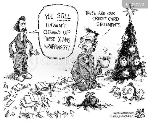 Christmas Aftermath Cartoons and Comics - funny pictures from CartoonStock