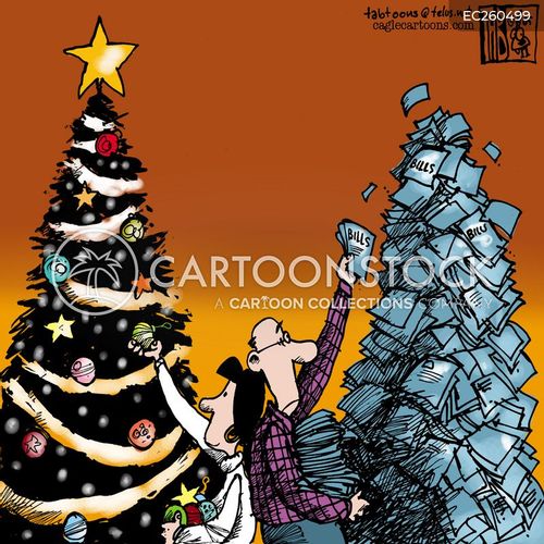 Holiday Budget Cartoons and Comics - funny pictures from CartoonStock