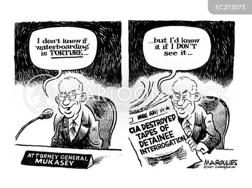 Cia Detainees Cartoons and Comics - funny pictures from CartoonStock