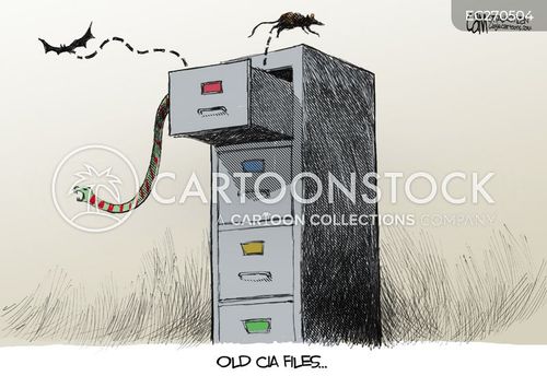 Confidential Files Cartoons and Comics - funny pictures from CartoonStock