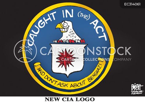 Cia Logo Cartoons and Comics - funny pictures from CartoonStock