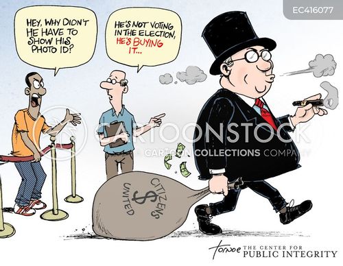 Citizens United Cartoons and Comics - funny pictures from CartoonStock