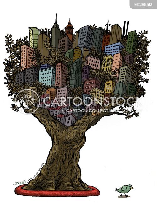 City Growth Cartoons and Comics - funny pictures from CartoonStock