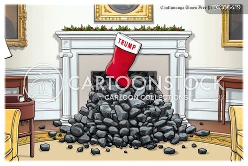 Coal In Stocking Cartoons and Comics - funny pictures from CartoonStock