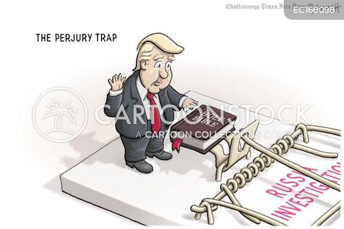Perjury Trap Cartoons and Comics - funny pictures from CartoonStock