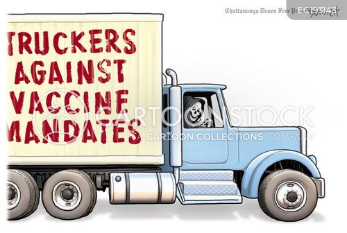 Trucker Protest Cartoons and Comics - funny pictures from CartoonStock