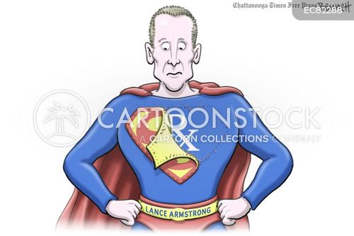 Cycling Hero Cartoons and Comics - funny pictures from CartoonStock