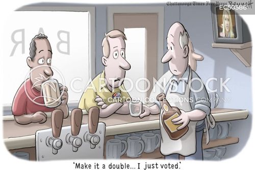 Double Voting Cartoons and Comics - funny pictures from CartoonStock