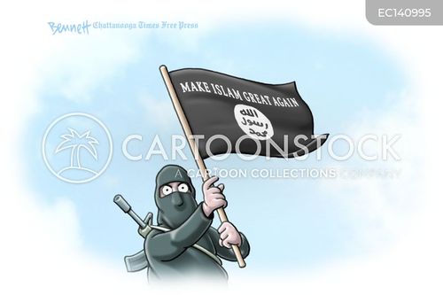 Isis Flag Cartoons and Comics - funny pictures from CartoonStock