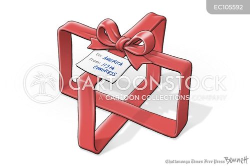 Empty Gift Box Cartoons and Comics - funny pictures from CartoonStock