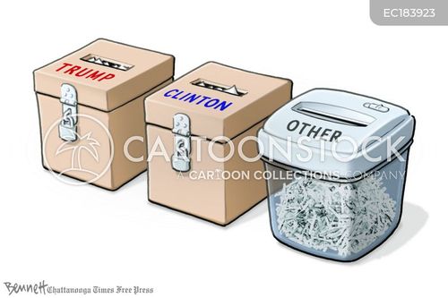 Shredded Ballots Cartoons and Comics - funny pictures from CartoonStock