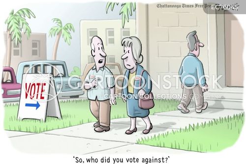 For Against Cartoons and Comics - funny pictures from CartoonStock