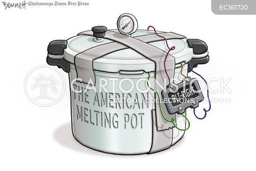 Melting Pot Ideal Cartoons and Comics - funny pictures from CartoonStock