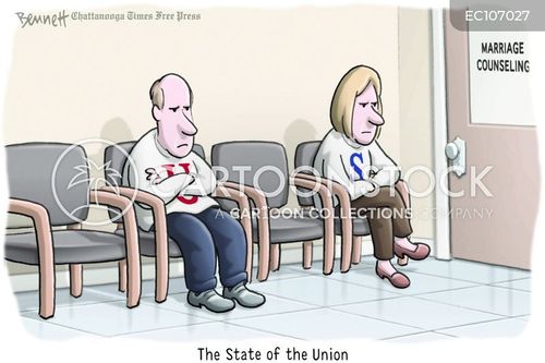 Partisan Split Cartoons and Comics - funny pictures from CartoonStock