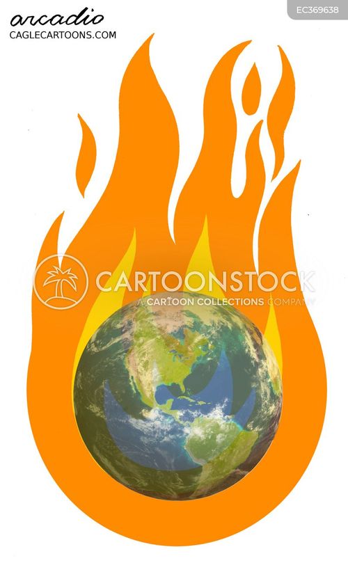 Earth On Fire Animation