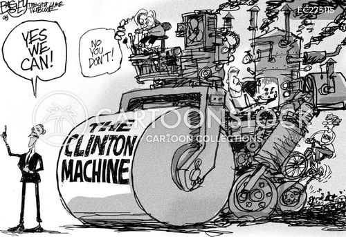 Clinton Machine Cartoons and Comics - funny pictures from CartoonStock