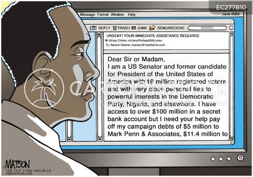 Online Deception Cartoons and Comics - funny pictures from CartoonStock