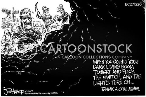 Coal Mine Cartoons and Comics - funny pictures from CartoonStock