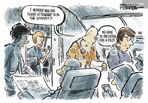 Commercial Flight Cartoons and Comics - funny pictures from CartoonStock