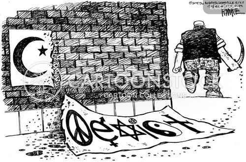 Coexist Cartoons and Comics - funny pictures from CartoonStock