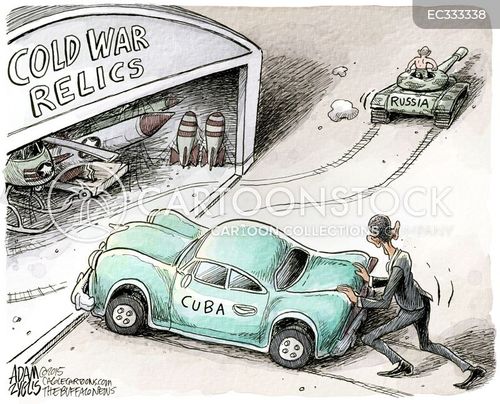 Conventional War Cold Political Cartoon