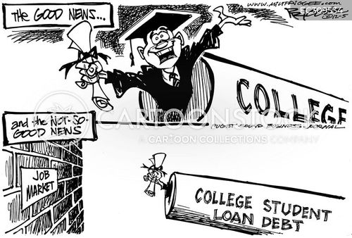 Student Debt Load Cartoons and Comics - funny pictures from CartoonStock