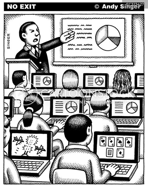 Classroom Technology Cartoons and Comics - funny pictures from CartoonStock