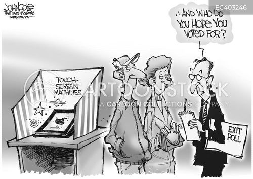 Computerized Voting Cartoons and Comics - funny pictures from CartoonStock