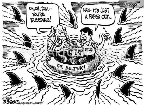 Shark Infested Cartoons and Comics - funny pictures from CartoonStock