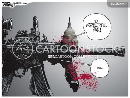 Assault Rifle Ban Cartoons and Comics - funny pictures from CartoonStock