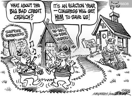 Subprime Borrowers Cartoons and Comics - funny pictures from CartoonStock