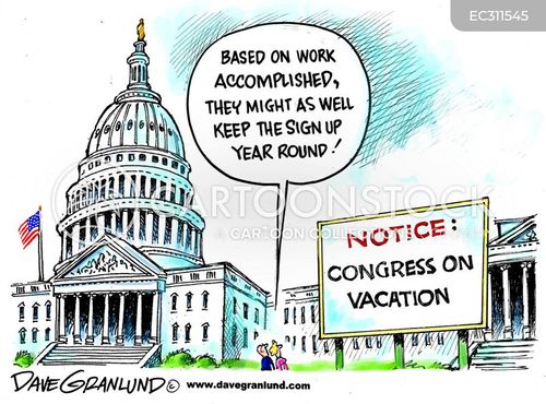 Congress Vacation Cartoons and Comics - funny pictures from CartoonStock