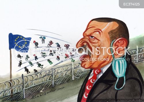 A New Migrant Wave Cartoons and Comics - funny pictures from CartoonStock