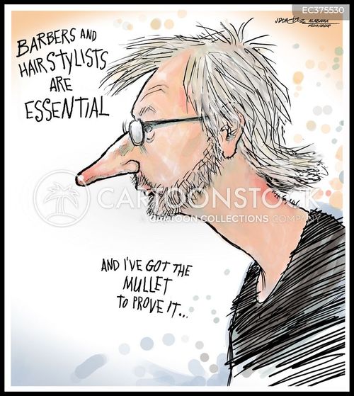 Mullet Cartoons and Comics - funny pictures from CartoonStock