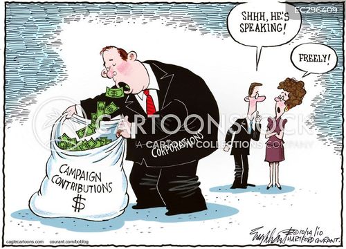 Corporate Donors Cartoons and Comics - funny pictures from CartoonStock