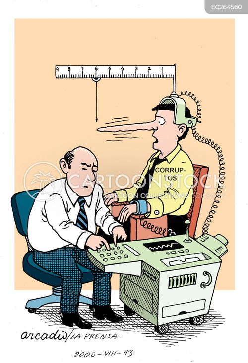 Polygraph Test Cartoons and Comics - funny pictures from CartoonStock
