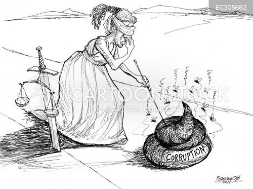 Lure Of Corruption Cartoons and Comics - funny pictures from CartoonStock
