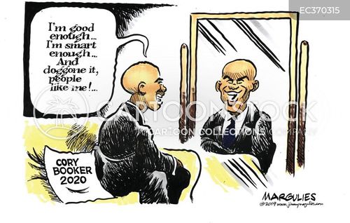 Cory Booker 2020 Cartoons and Comics - funny pictures from CartoonStock
