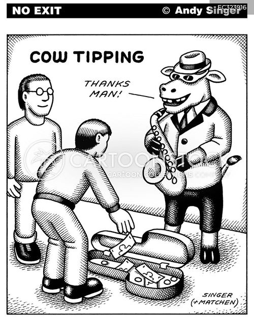 Cow Tipper Cartoons and Comics - funny pictures from CartoonStock