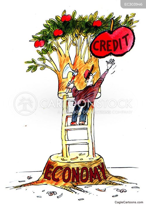 Credit Score Factors Cartoons and Comics - funny pictures from CartoonStock