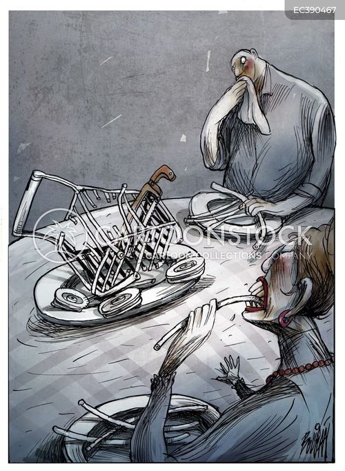 Plate Crisis Cartoons and Comics - funny pictures from CartoonStock