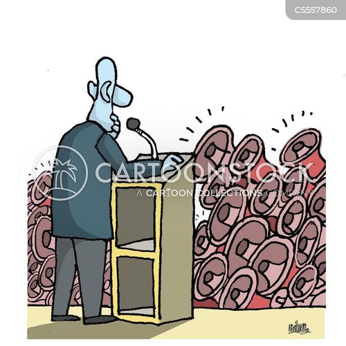 Hostile Audience Cartoons and Comics - funny pictures from CartoonStock