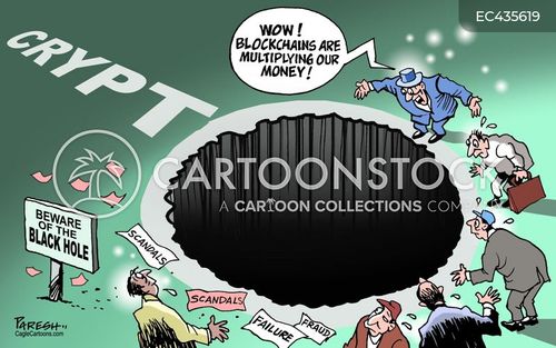 Crypto Responsibility Cartoons and Comics - funny pictures from CartoonStock