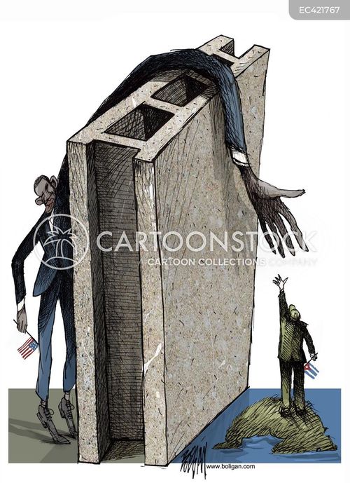 Cuba Interlock Cartoons and Comics - funny pictures from CartoonStock