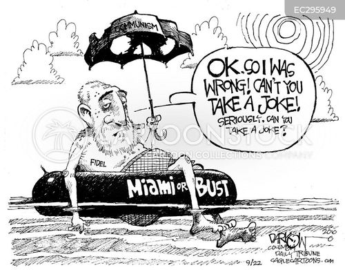 Cuban Escape Cartoons and Comics - funny pictures from CartoonStock
