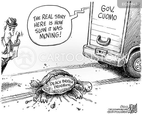 Mario Cuomo Bridge Cartoons and Comics - funny pictures from CartoonStock