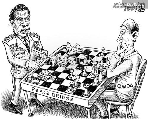 Diplomacy Bridge Cartoons and Comics - funny pictures from CartoonStock