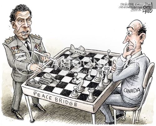 Diplomacy Bridge Cartoons and Comics - funny pictures from CartoonStock